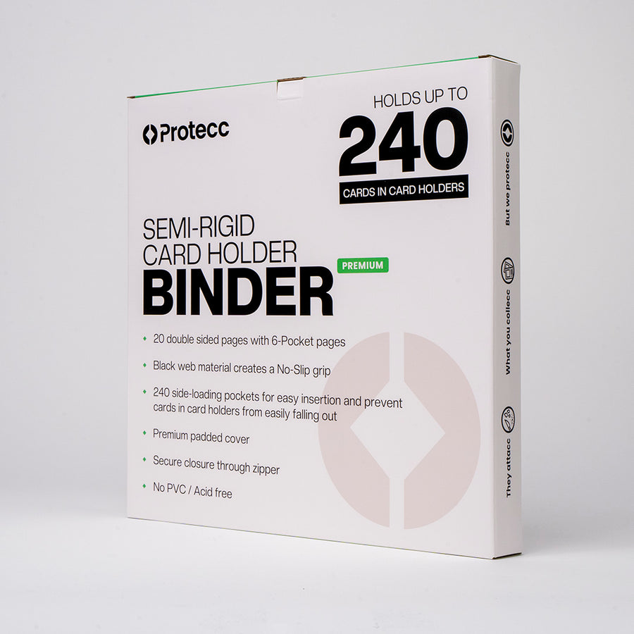Semi-Rigid Card Holder Binder for Card Savers!